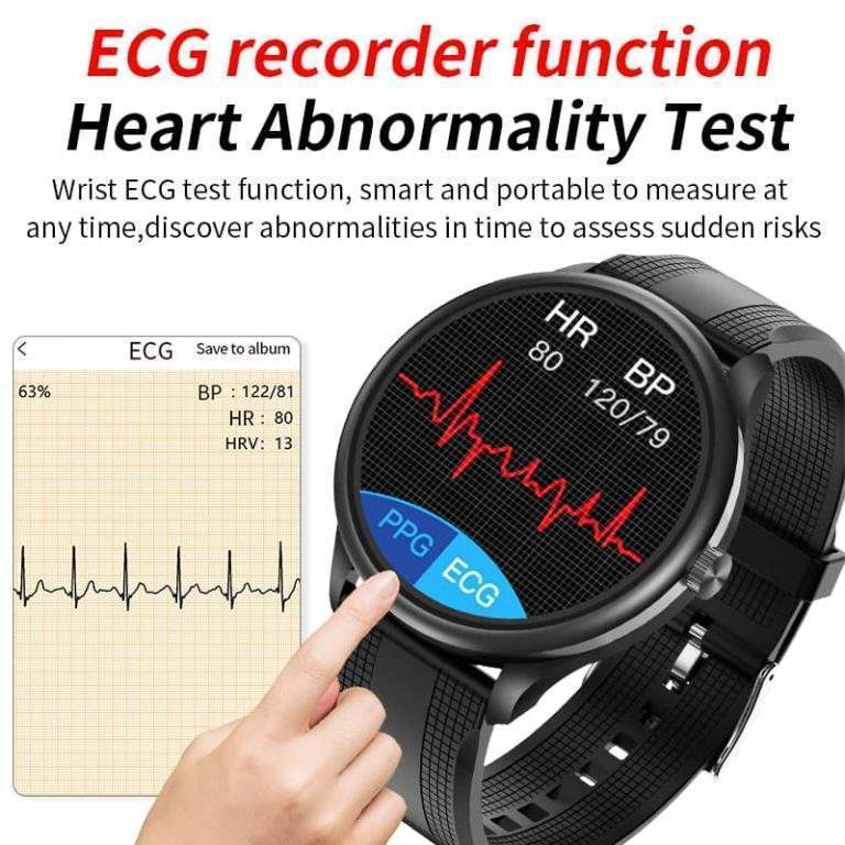 Smart Watch PPG ECG Monitoring Body Blood Pressure Heart Rate ...