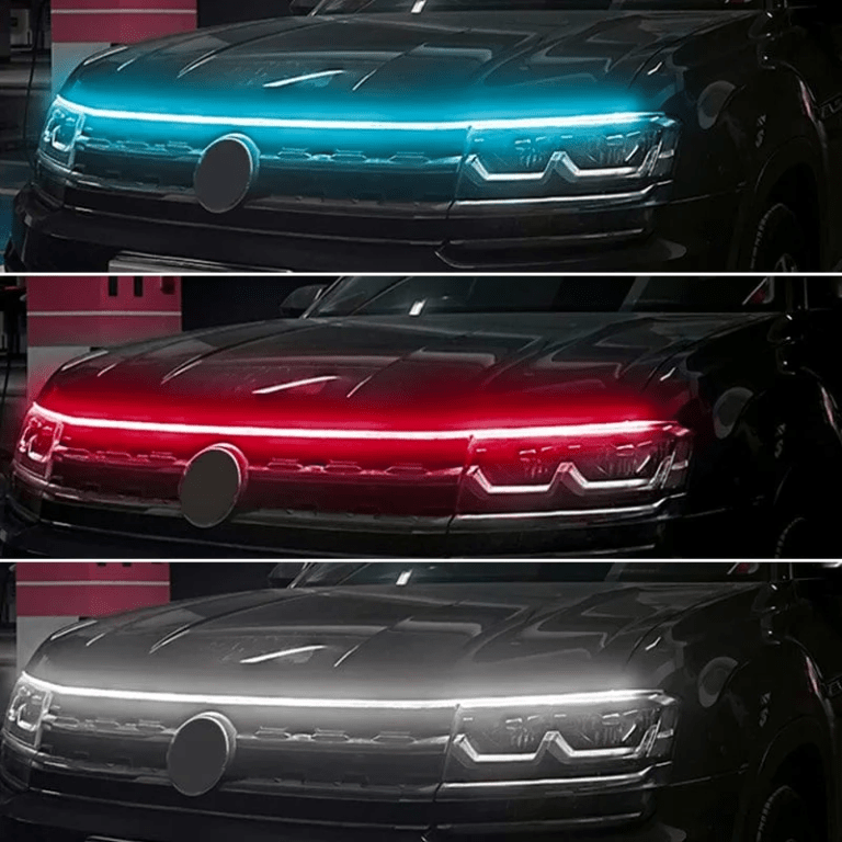 Dynamic Scan Start Up Hoodbeam Kit, Flexible Car Hood LED Strip Lights ...