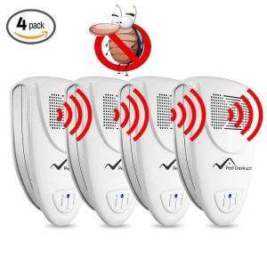 Ultrasonic Cockroach Repeller – PACK of 4 – Get Rid Of Roaches In 48 ...